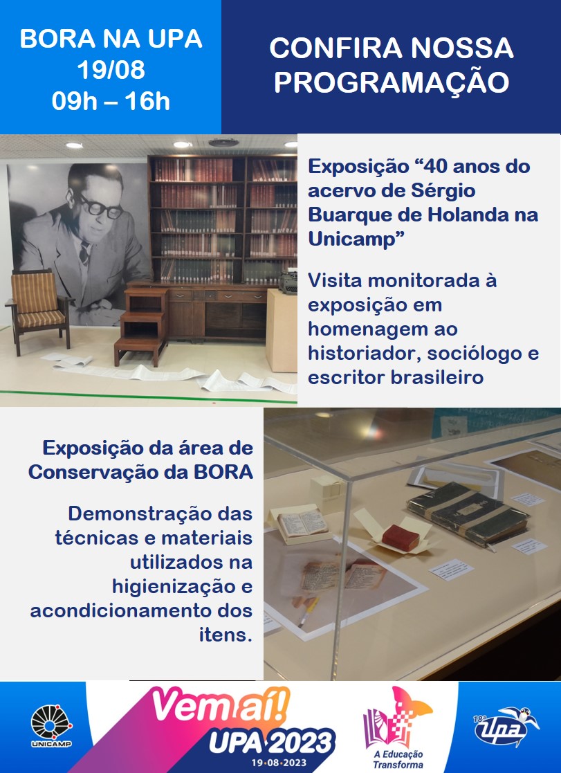 BORA na UPA 2023 - Biblioteca de Obras Raras Fausto Castilho